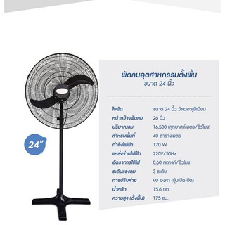 พัดลม Masterkool ขนาด 24 นิ้ว รุ่น CTS-24S พัดลม พัดลมตั้งพื้น พัดลม 24" รับประกัน 1 ปี ...